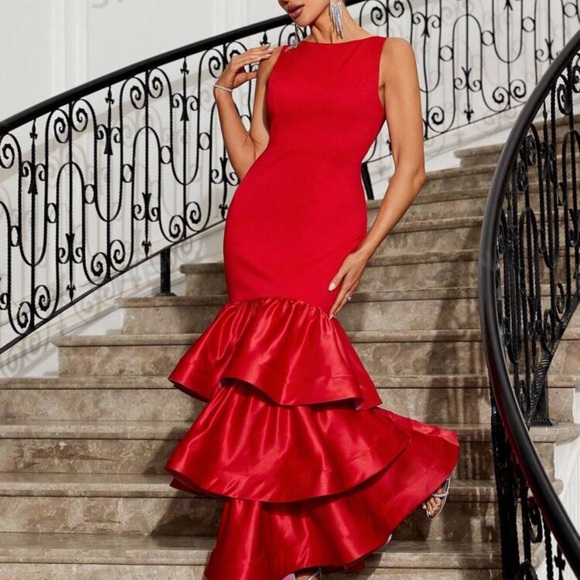 Rebellious Rose | Dresses | Womens Formal Evening Dress With Towerlike ...